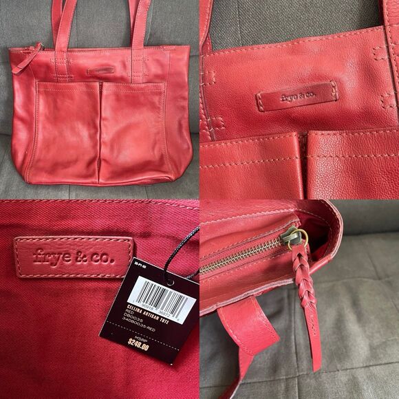 Frye | Bags | Frye Co Cellina Artisan Leather Pocket Tote Bag Carryall ...